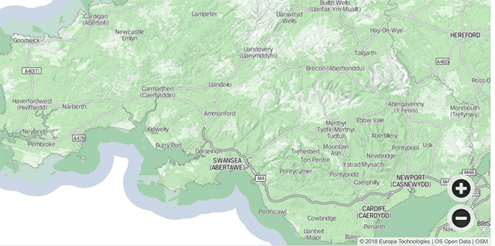 Which mobile network has the best coverage in South Wales