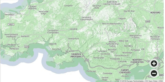 Which mobile network has the best coverage in South Wales